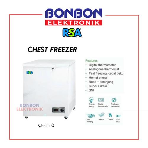 Promo RSA Chest Freezer CF-110 / CF110 [100L] Cicil 0% 3x - Jakarta ...
