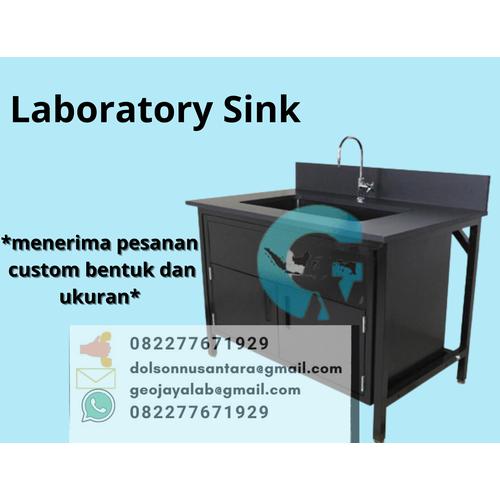 Jual Laboratorium Sink Steel Wastafel Scrub Room PCR Lab Tahan Kimia ...
