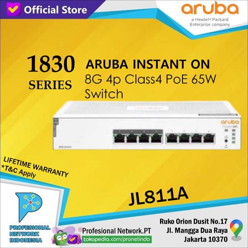 Promo JL811A Aruba Instant On 1830 8G 4p PoE 65W Switch Cicil 0% 3x ...