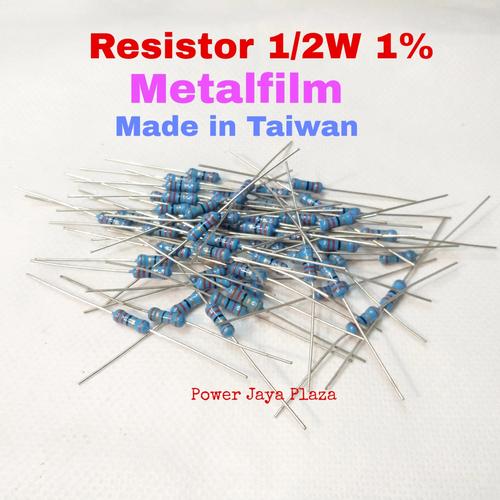 Jual Resistor R 12K ohm 1/2 W 1% made in Taiwan metalfilm 0.5W - Kota ...
