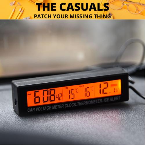 Jual Jam Digital Mobil Voltase Temperatur Suhu Aksesoris Indikator ...