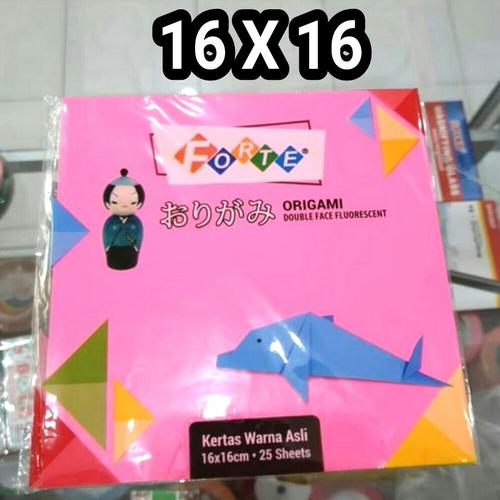 Jual KERTAS ORIGAMI FORTE 16X 16/KERTAS LIPAT WARNA 2 SISI - Jakarta ...