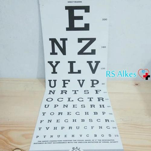 Jual Alat Test Mata Chart Snellen Chart - Jakarta Timur - Rumah Sehat ...