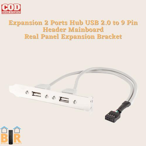 Promo Expansion 2 Ports Hub USB 2.0 to 9 Pin Header Mainboard Real ...