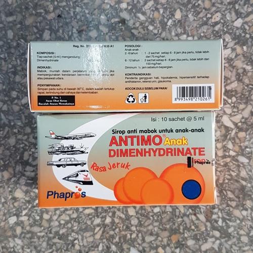 Jual 1 Box / Pak Antimo Anak rasa jeruk isi 10 sachet - strawbery ...