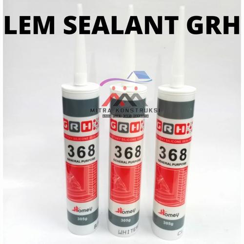 Jual Lem Kaca Lem Sealant Lem Botol GRH 368 V Tech ORIGINAL - Putih ...