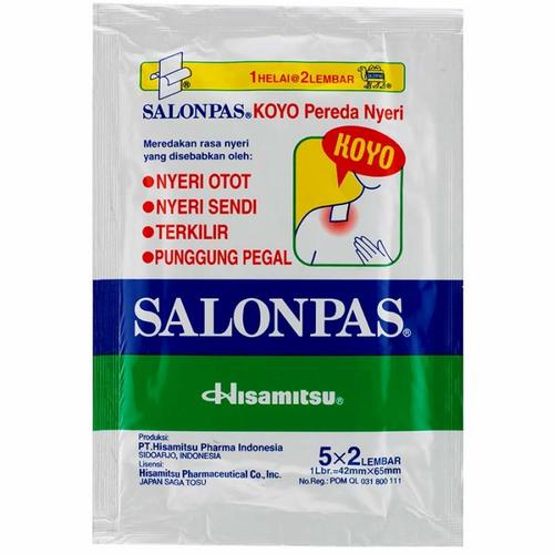 Jual Salonpas Biru Merah Hot Koyo Pereda Nyeri 1 sachet isi 1x12 lembar ...
