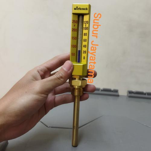 Jual Thermometer Temperature Stick Kuningan Bronze Drat 1/2 " inchi 120 ...