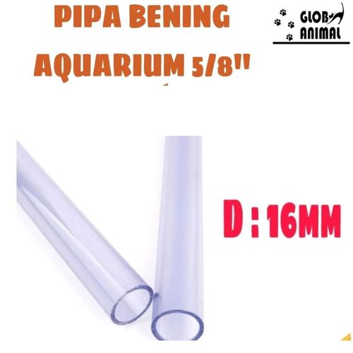 Jual ECER 50 CM PIPA BENING TRANSPARANT AQUARIUM 5/8 INCH PIPA POPMPA ...