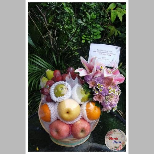 Jual parcel buah Lily/parcel buah segar/parcel murah/parcel buah bunga ...