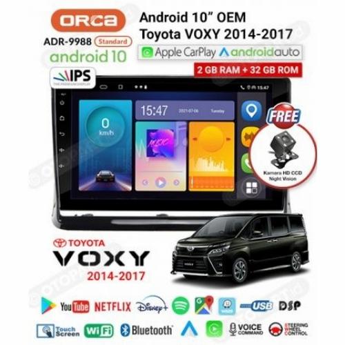 Promo Head Unit ORCA Toyota Voxy Android Auto CarPlay Layar 10"10 inch Cicil 0% 3x - Kota ...