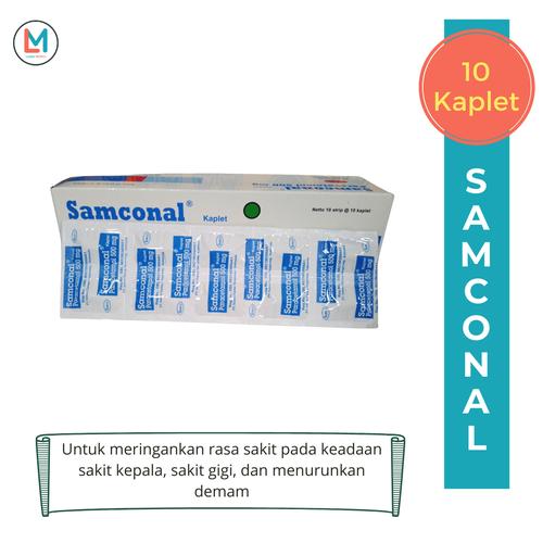 Jual Samconal Paracetamol 1 Strip 10 Kaplet | Obat Demam & Sakit Kepala ...