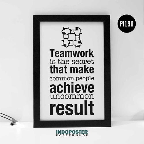 Jual Poster Motivasi Team Work A4 30X20cm - Hitam - Kab. Bandung ...