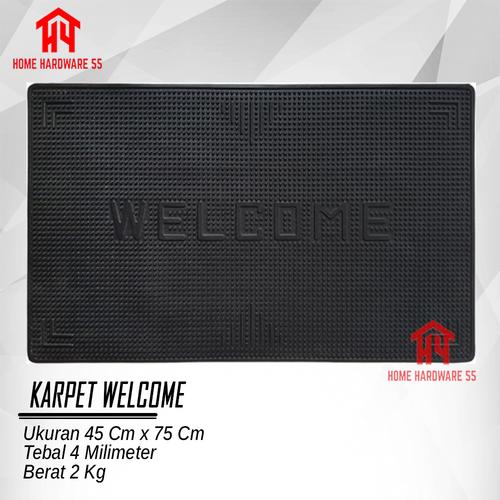 Jual Karpet Karet Anti Slip Tulisan Welcome 45 x 75 cm - Kota Tangerang ...