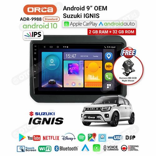 Promo HeadUnit ORCA Suzuki Ignis 2017-2021 Android Auto CarPlay Layar 9 ...