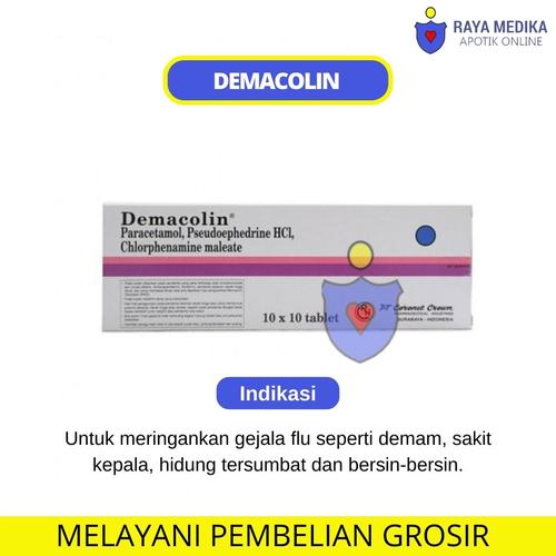 Jual Demacolin Box Tablet Obat Flu dan Batuk disertai Demam - Kota ...