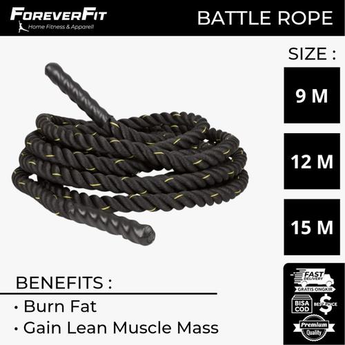 Jual Battle Rope Tali Angkat Beban Fitness Gym Workout Muscle Crossfit ...