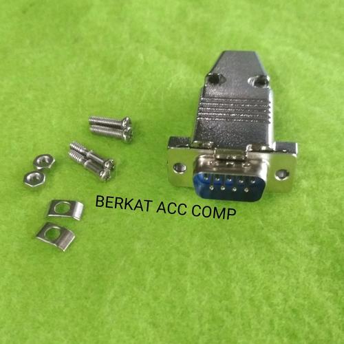 Jual (SET) CONECTOR DB9 MALE+COFER BODY BESI METAL. - Jakarta Barat ...