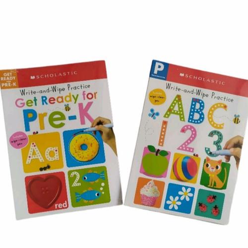 Jual SCHOLASTIC WRITE AND WIPE PRACTICE BOOK: GET READY FOR PRE-K/ABC ...