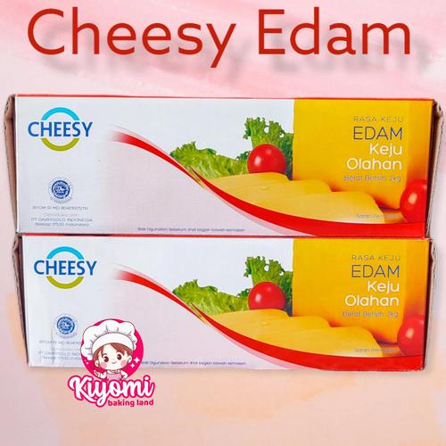 Jual Cheesy Edam Processed Cheese Keju Serbaguna 500 Gram - 475 Gram ...