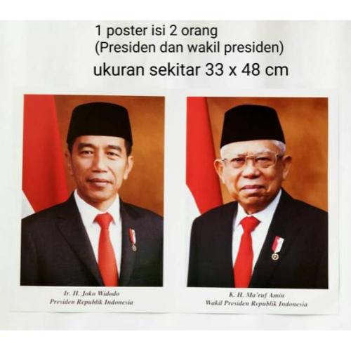 Jual Poster gambar presiden dan wakil presiden republik indonesia joko ...