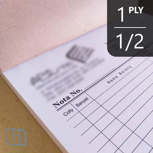 Jual Cetak Nota/Form, Custom, HVS 1 ply, 1 warna, 1/2 Folio - Kota ...