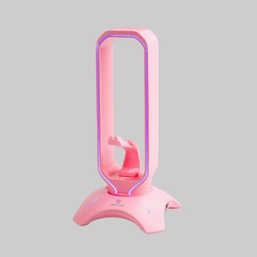 Jual Rexus Headset Stand Bungee J3 RGB with USB Hub Original - Merah ...