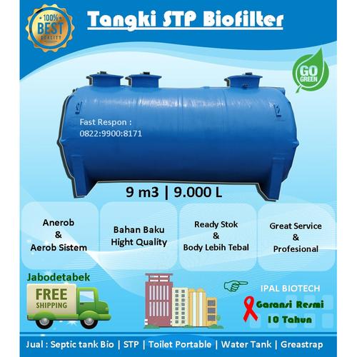 Jual tangki IPAL biotech, tangki stp biotech, tangki biofilter, 9 m3 ...
