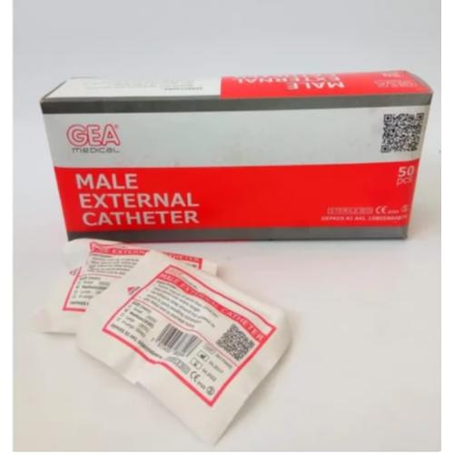 Jual GEA Medical Male External Catheter S, M & L ORIGINAL (1 Box/50 Pcs ...