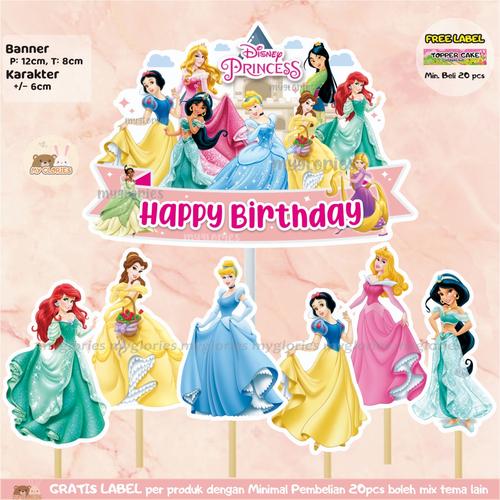 Jual Hiasan Kue PRINCESS Topper Cake Birthday Putri Istana Ulang Tahun ...