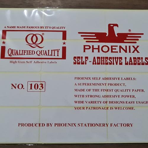 Jual LABEL No.103 - Phoenix (LABEL UNDANGAN / LABEL NAMA) - Kab ...