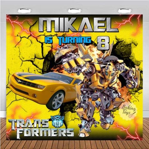 Jual Banner Flexi Birthday / Backdrop Ulang Tahun - Transformers ...