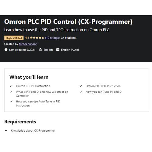 Jual Video Tutorial Omron PLC PID Control (CX-Programmer) - Kab. Bandung - RORO DESIGN | Tokopedia