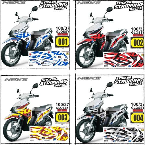 Jual Sticker Striping Decal Suzuki Nex 2 Variasi AR - 03 gloss Semua ...
