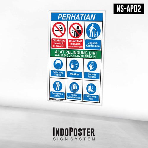 Jual Safety Sign K3 Area Wajib APD PPE - M - Kab. Bandung - Indoposter ...