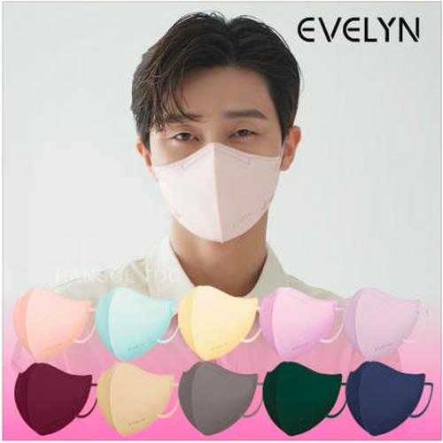 Jual EVELYN Premium Color Mask Park Seo joon 4ply Filter Korea [1 ...