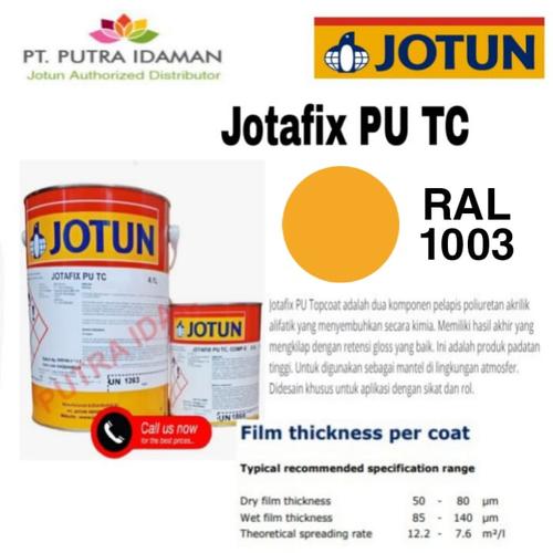 Jual JOTUN CAT POLYURETHANE JOTAFIX PU TC 5 LITER CAT JOTUN MARINE RAL ...