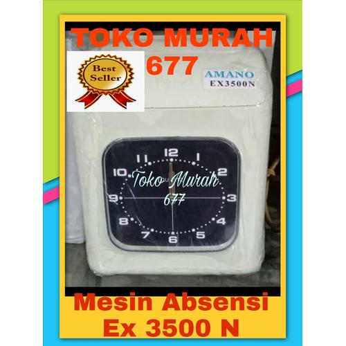 Jual AMANO EX-3500 N/Mesin Absen Kartu/Absensi Pegawai/Check Lock ...
