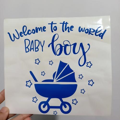 Jual stiker balon PVC baby boy - 15cm x 15cm - Kab. Tangerang ...