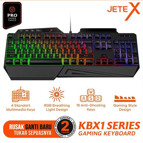Jual Keyboard Gaming JETE KBX1 | KBX 1 RGB Wired 3600 DPI - Jakarta ...