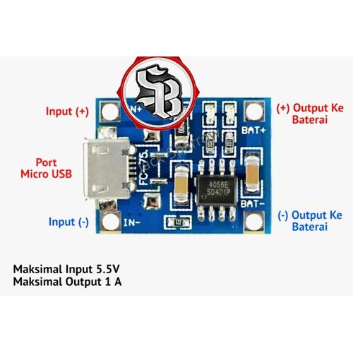 Jual Modul / Kit Power Bank Li-ion Charger Modul 5V 1A - Jakarta Pusat ...