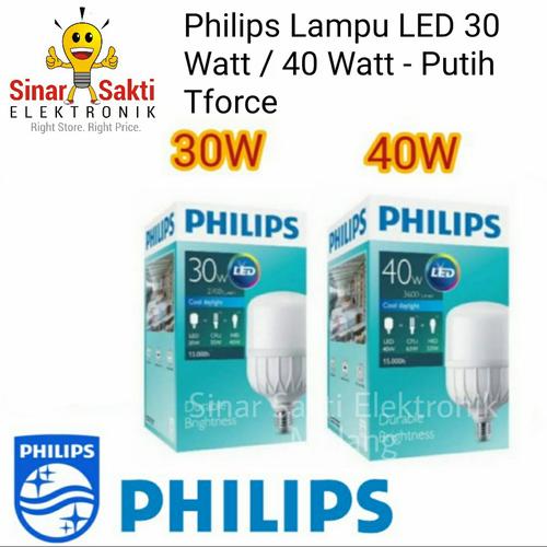 Jual Philips Lampu Led 40w TFORCE 40 watt e27 putih Trueforce Besar - 30 Watt - Kota Malang ...
