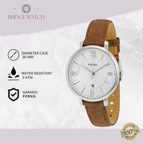 Promo Jam Tangan Wanita Fossil Jacqueline Analog Kulit Brown Original ...