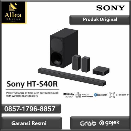 Promo SONY HT-S40R SOUNDBAR 5.1 CH HOME CINEMA WIRELESS REAR SPEAKER ...