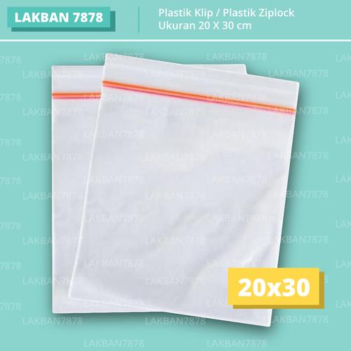 Jual KLIP PLASTIK ZIP LOCK 20 X 30 PLASTIK KLIP ZIPLOCK CLIP 20X30 100 ...