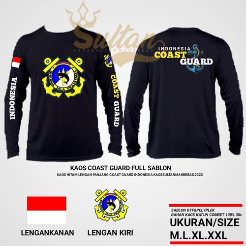 Jual Baju COAST GUARD/Kaos COAST GUARD/Seragam COAST GUARD - Hitam, M ...