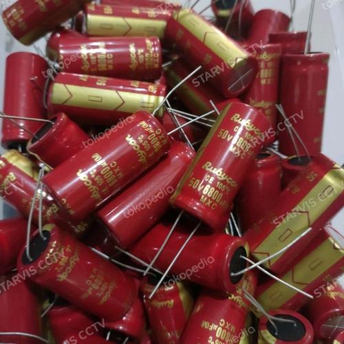 Jual elco 6800uf 50v rubycon Red no 1 isi full - Jakarta Barat - STARVIS CCTV | Tokopedia