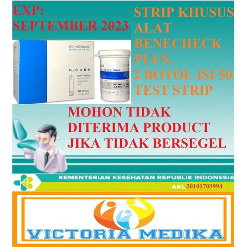 Jual Strip Gula Benecheck / Blood Glucose Test Strip BeneCheck - EXP 08 ...