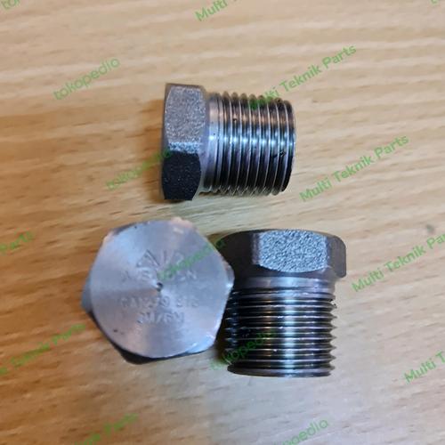 Jual Hex Plug Besi Class 3000 Drat 1/2" (inch) / Plug Besi Class#3000 ...