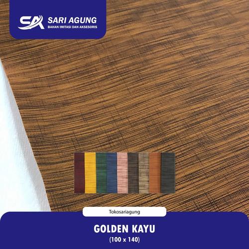 Jual GOLDEN KAYU (METER) BAHAN KULIT SINTETIS URAT KAYU IMITASI MOTIF ...